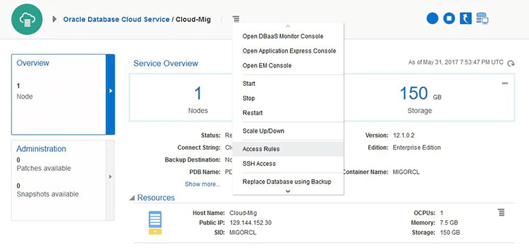 Migrate an On-Premises Database into Oracle Cloud using Data Pump ...